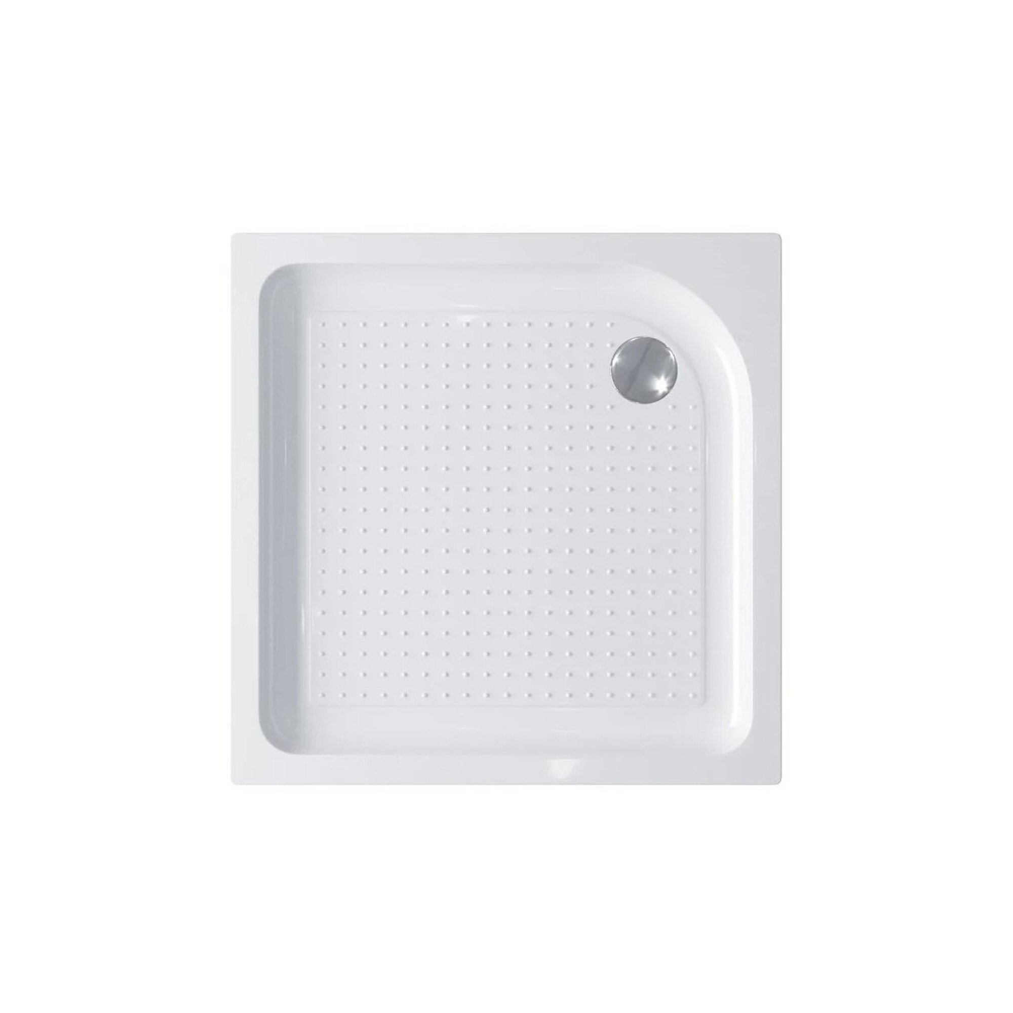 Душевой поддон BelBagno "TRAY-BB-A-100-15-W", акриловый, антискользящий, белый, 100х100 см