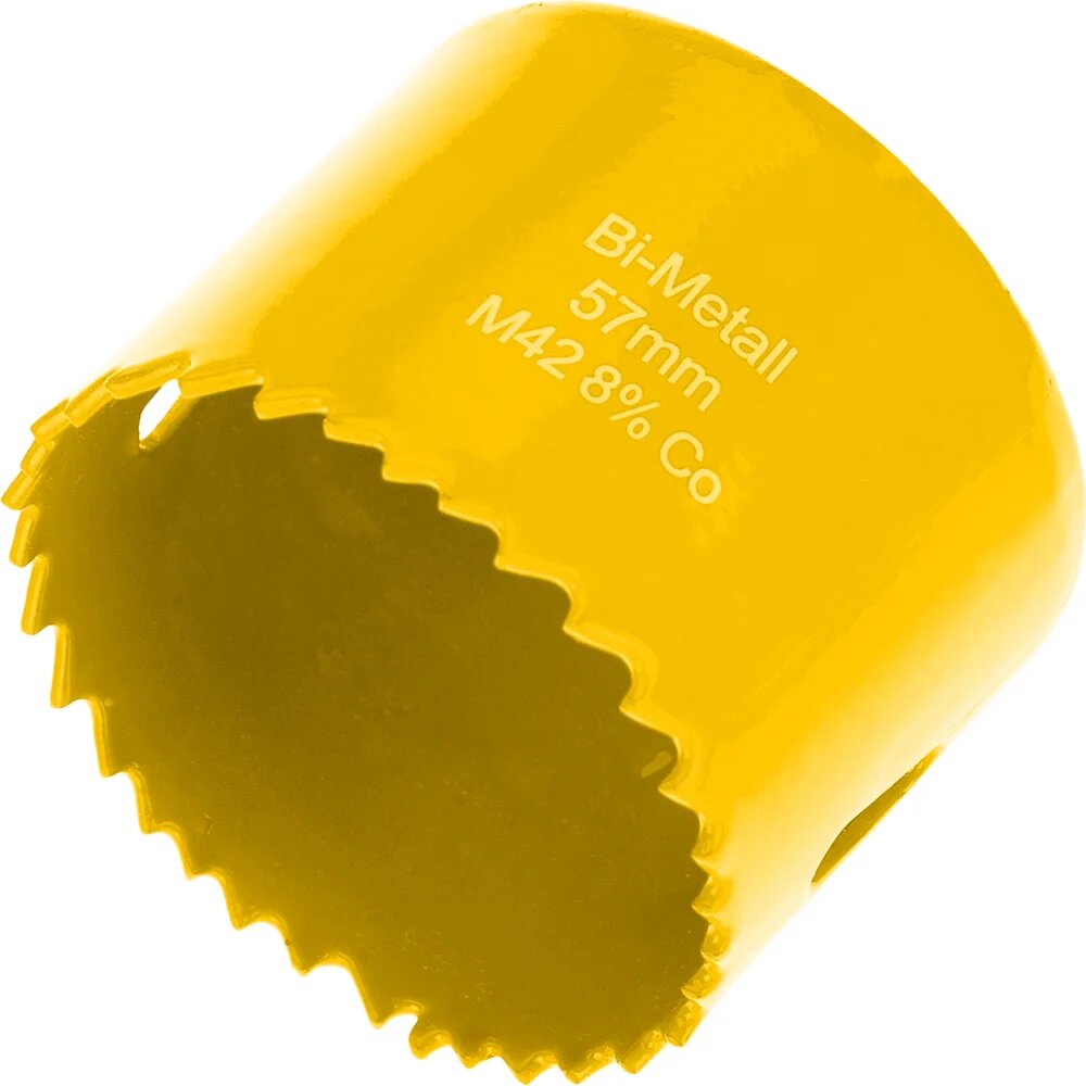 Коронка Kranz KR-92-0230, биметаллическая, для дерева, металла, пластика, 57мм
