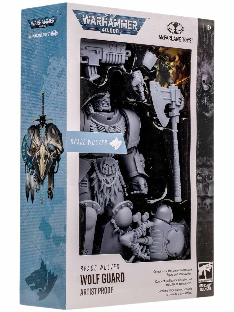 Фигурка McFarlane. Warhammer 40000: Space Wolves - Wolf Guard Artist Proof 18см