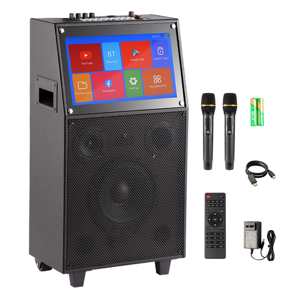 Портативный караоке-плеер, сенсорный экран, подключение к сети, Bluetooth, для онлайн-пения