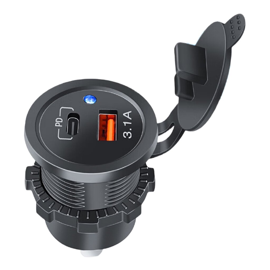 Зарядное устройство для быстрой зарядки мобильного телефона PD plus USB 12-24 В-зарядное устройство