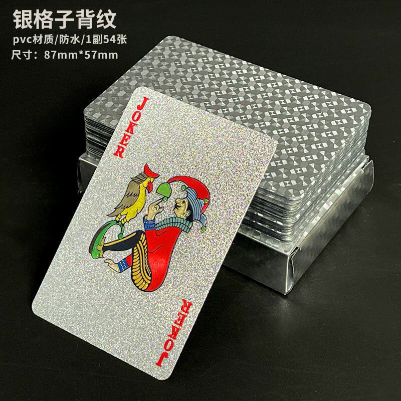 Золотые покерные карты, моющиеся, долговечные, золотая фольга, подарок для покера, пластиковые PVC, бридж, маджонг, внешняя торговля