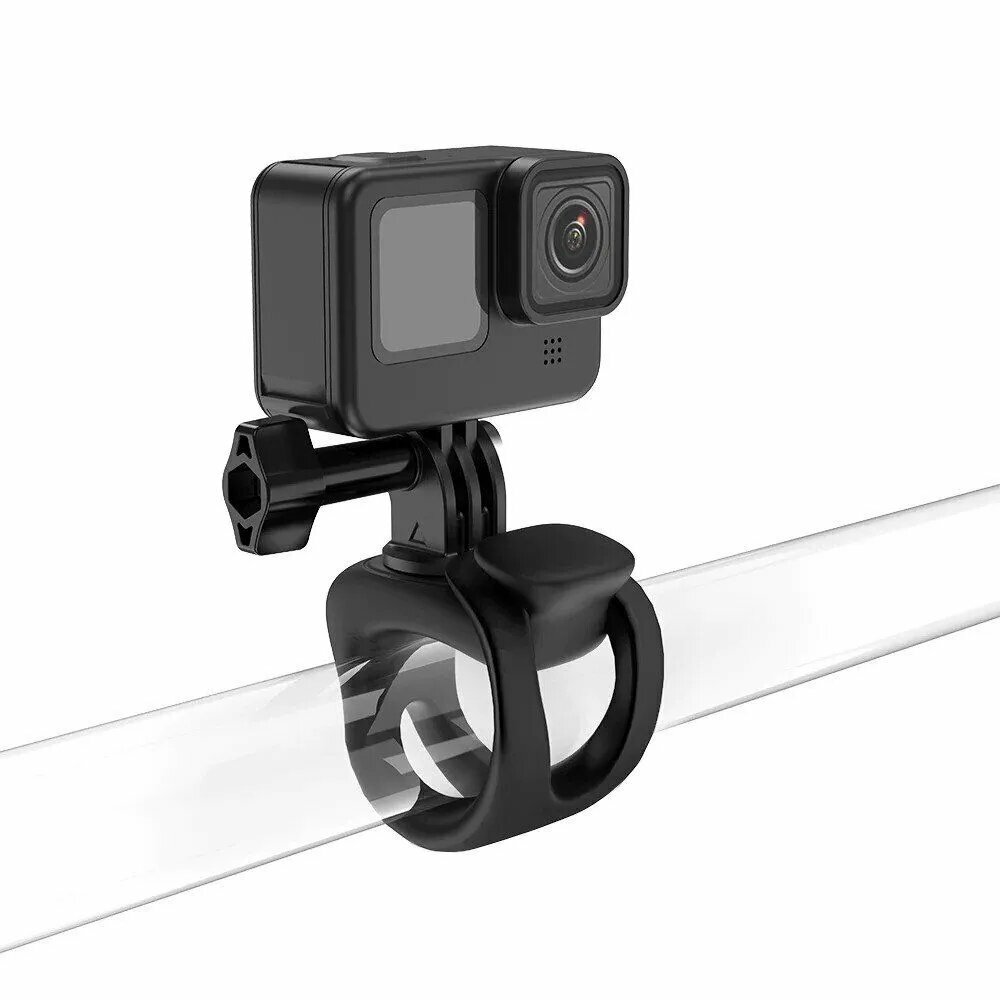 Крепление черное универсальное TELESIN на руль или трубу для экшн-камер GoPro, DJI, Insta360
