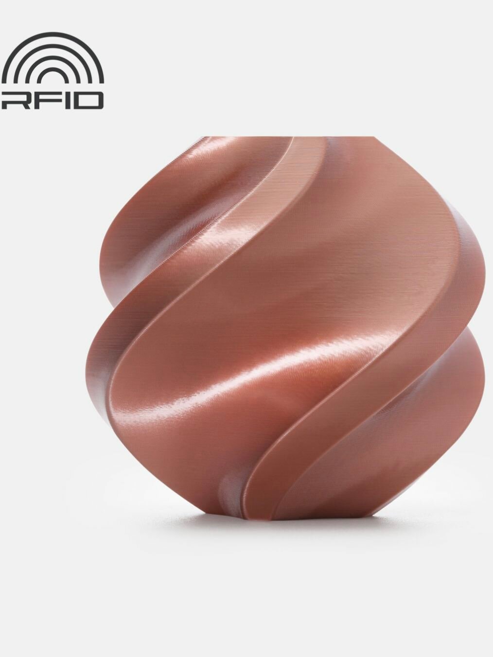 Филамент для 3д принтера Bambu Lab Pla Silk + Rose Gold на катушке 1кг