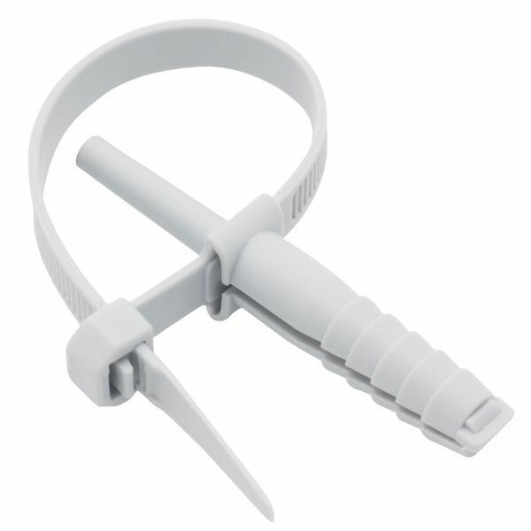 Набор хомутов EKF дюбельные, 7х150 мм, серый, 50 шт