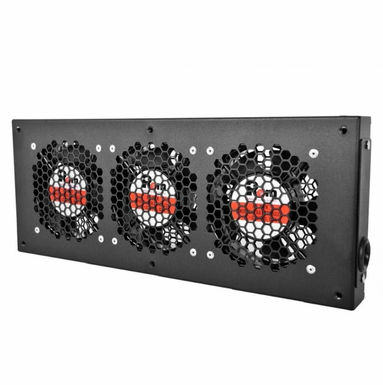 REM Модуль вентиляторный, 3 вентилятора, колодка, цвет черный R-FAN-3J-9005