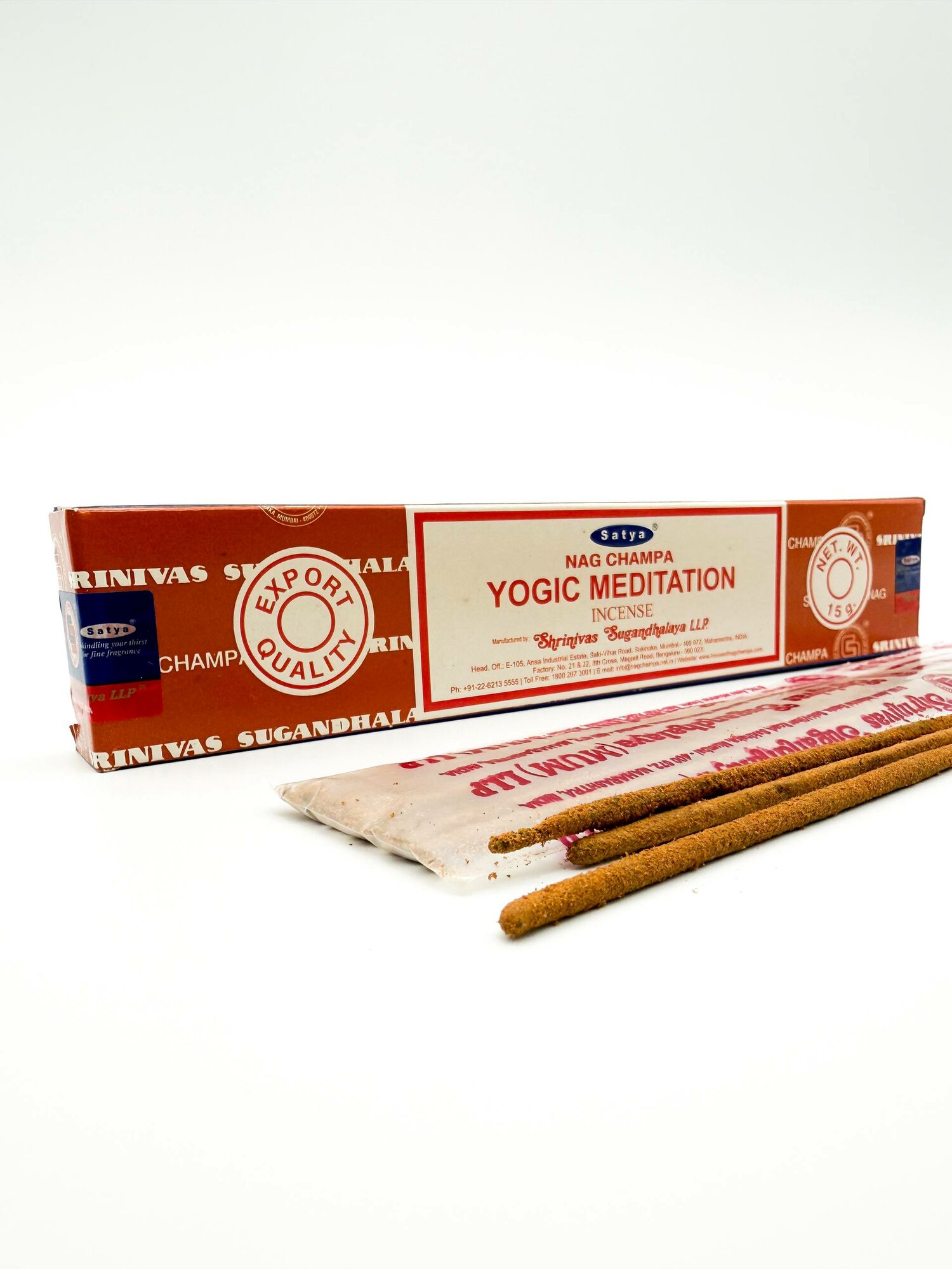 Благовония палочковые "SATYA" с ароматом "Yogic Meditation" 15гр