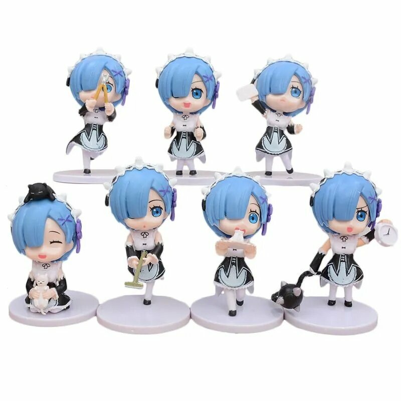 Аниме-фигурка Rem Re: ZERO 7 штук 10cm