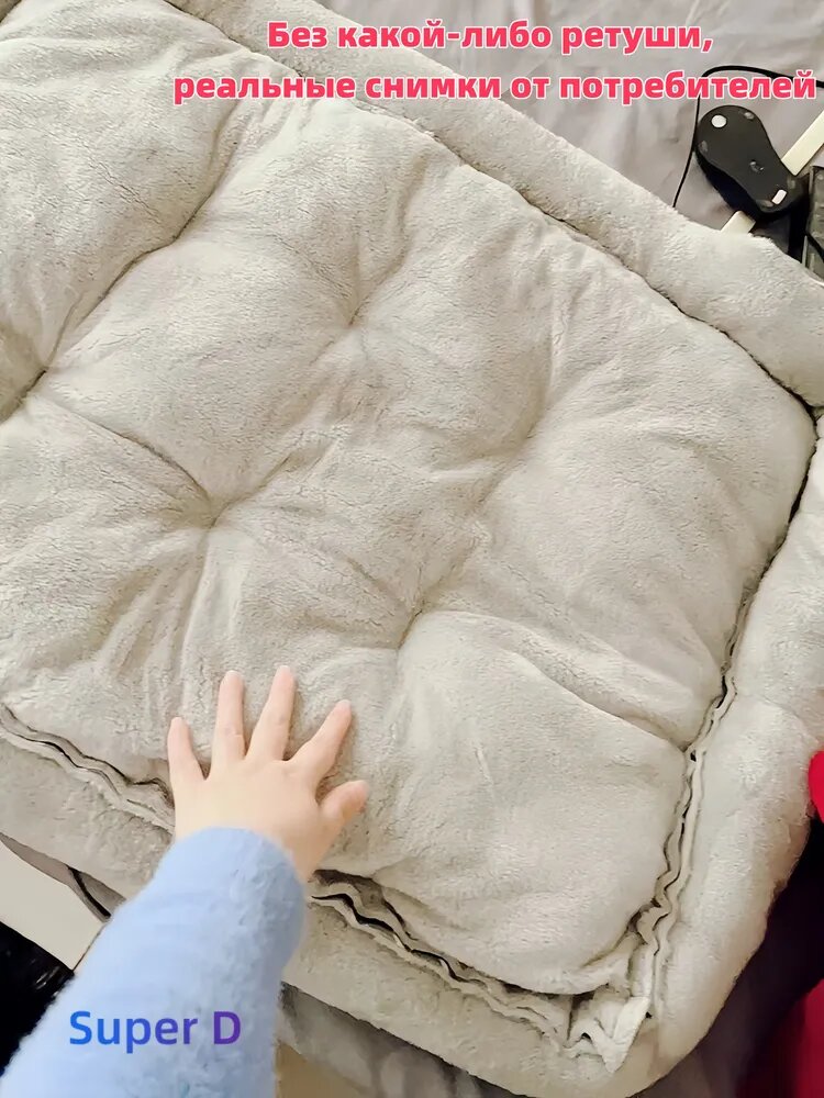 Лежак для животных, лежак из бязи желтого цвета, высота 15 см, для крупных, средних и малых животных — фото 1