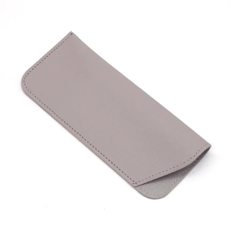 Серый чехол для очков из искусственной кожи, Light Grey