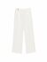 Брюки PESERICO Pinstripe-pattern trousers, размер 42, бежевый/белый