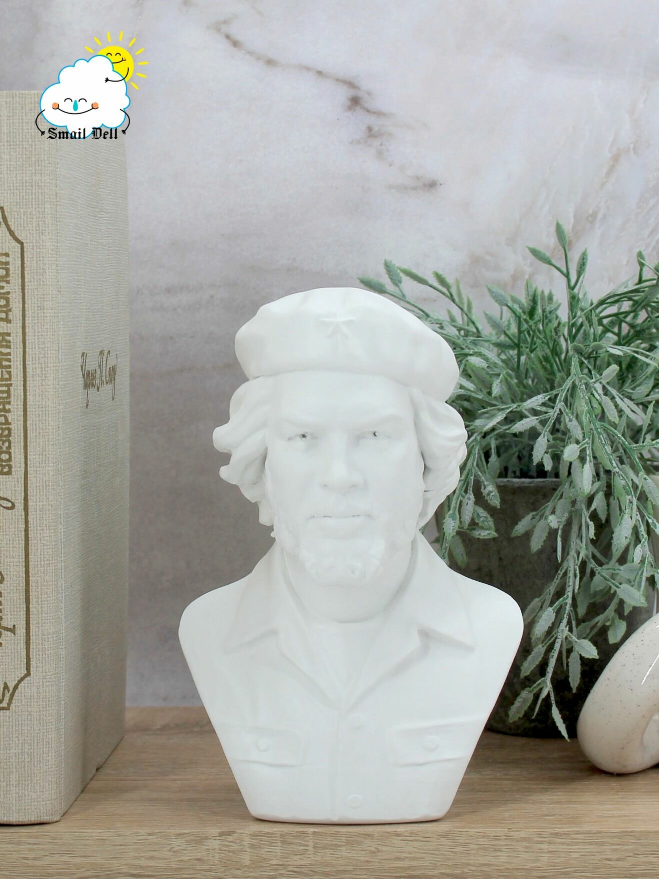 Статуэтка бюст Эрнесто Че Гевара , 15 см , гипс , цвет белый матовый