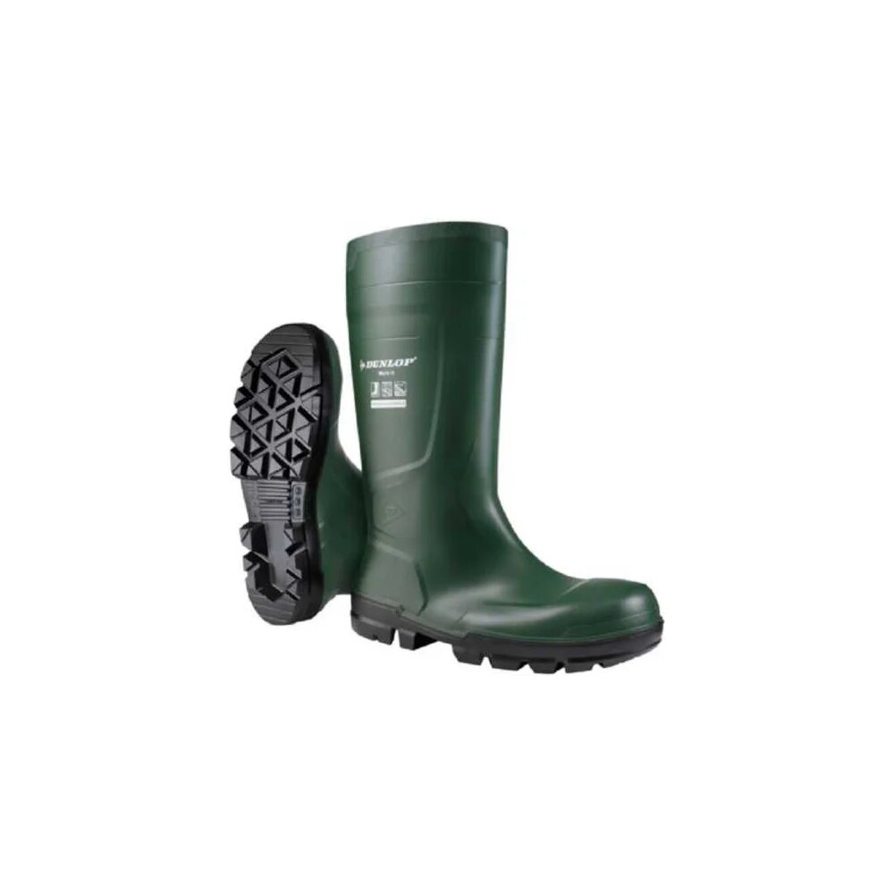 Сапоги DUNLOP WORK IT SR защитные, материал ПВХ, защита от проколов, химических веществ и электроразрядов