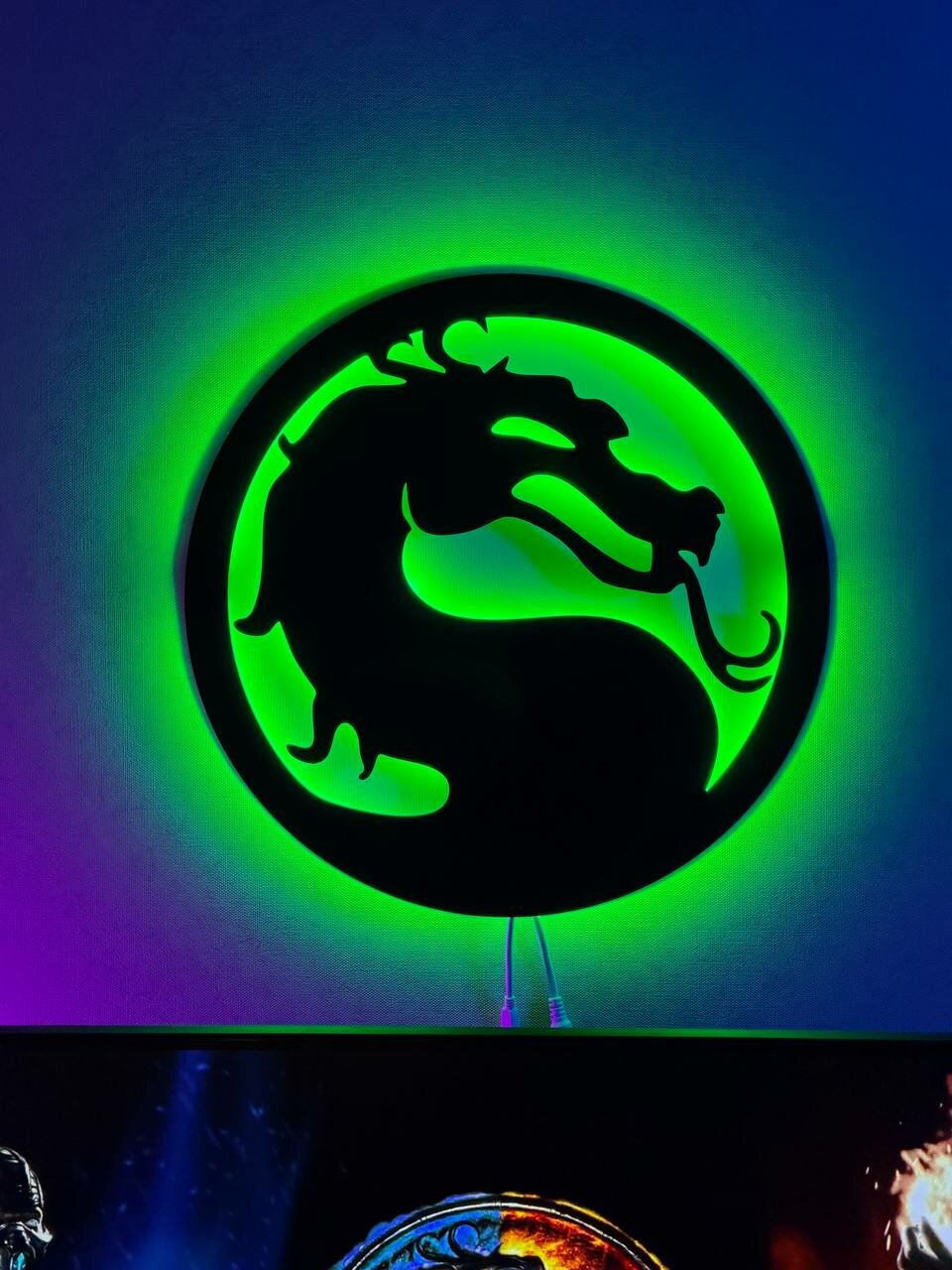 Настенный светильник Mortal Kombat/ Мортал Комбат с RGB подсветкой