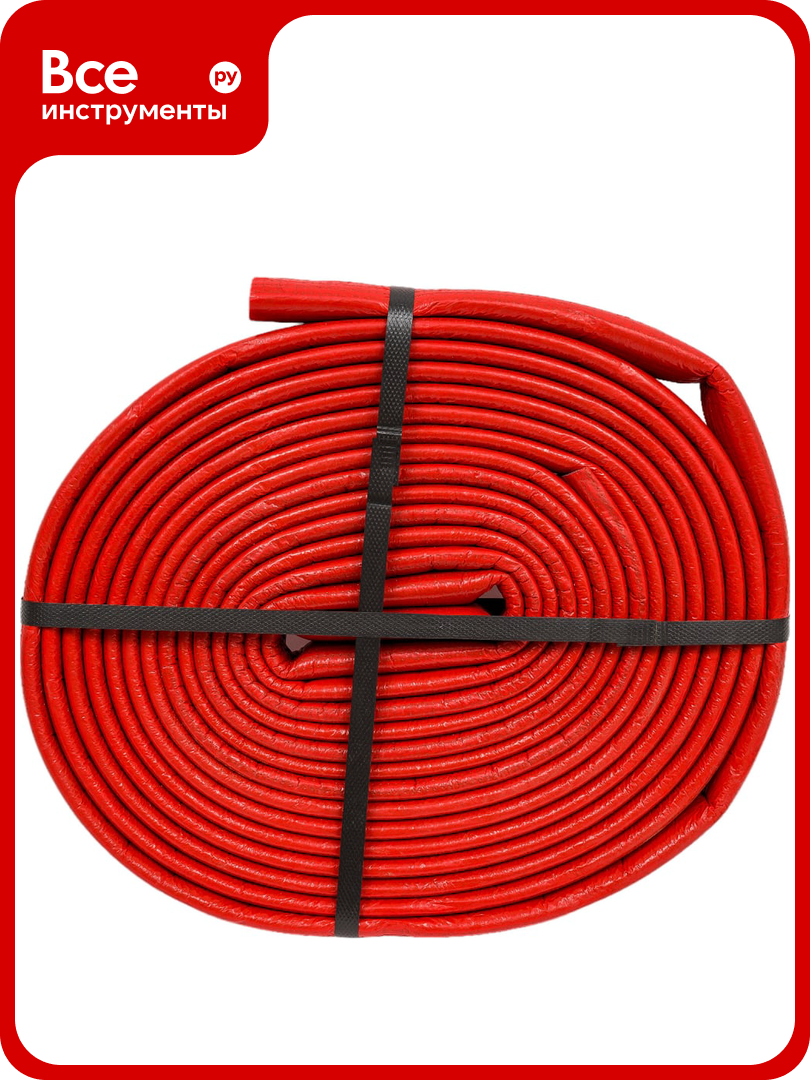 Теплоизоляция для труб K-FLEX PE COMPACT в красной оболочке 28/4 бухта 10м R040282103PECR