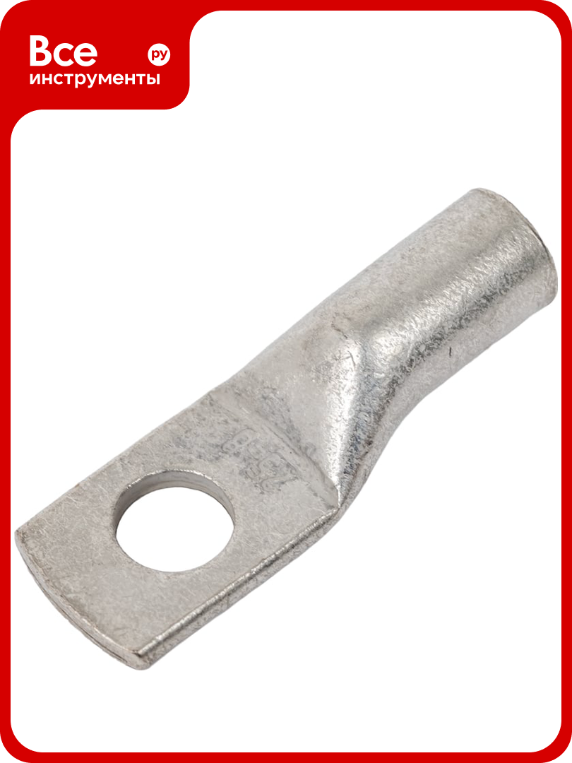 Трубчатый наконечник ТМЛ (ЮМП) ТМЛ-R-25-8 медный луженый R-типа 25мм2 под болт М8 elcТМЛ-R-25-8-ЮМП