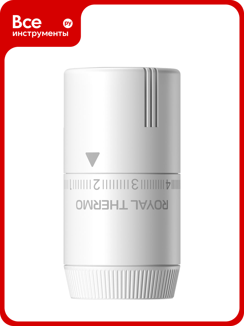 Термоголовка жидкостная ROYAL THERMO Design М30x1,5 (белый) НС-1697762