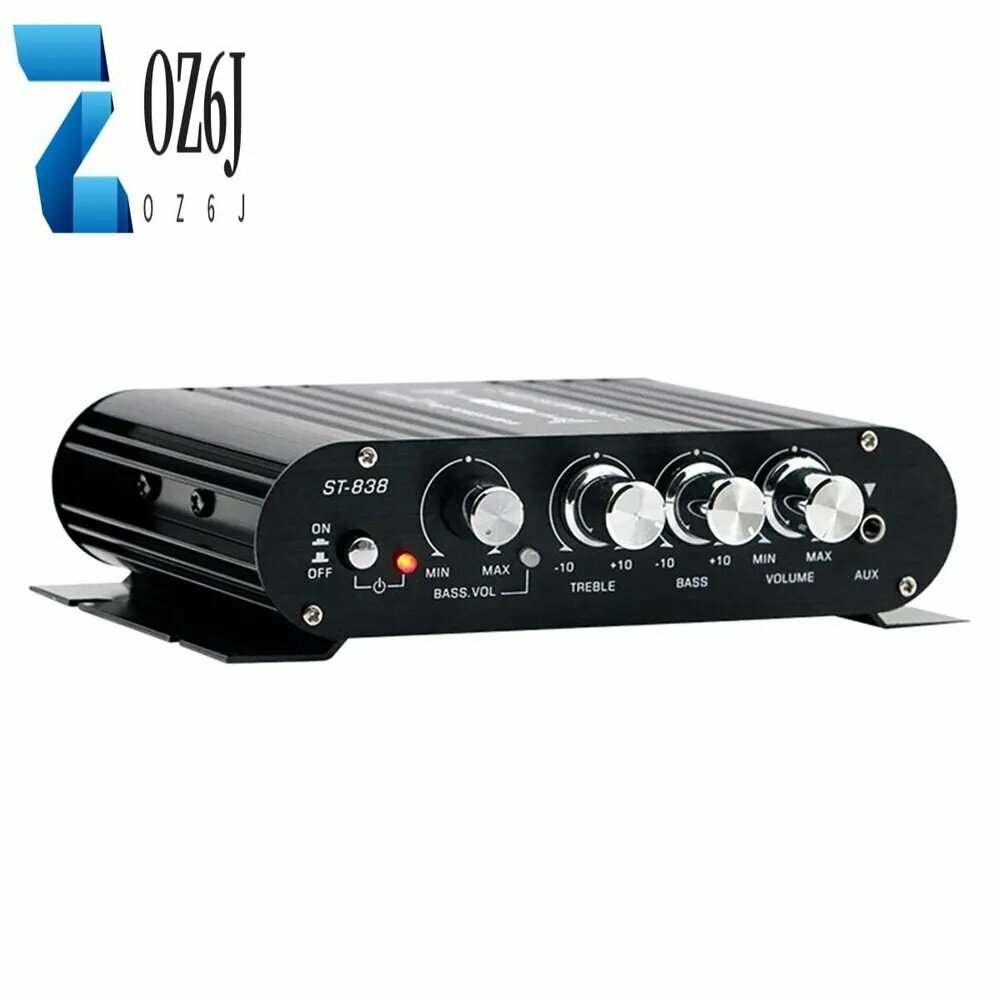 (V C X J) -838 HIFI-усилитель 2.1-канальный автомобильный MP3-мини-усилитель AUX Вход Регулировка высоких и низких частот Усилитель Super Bass 20Wx2+40W