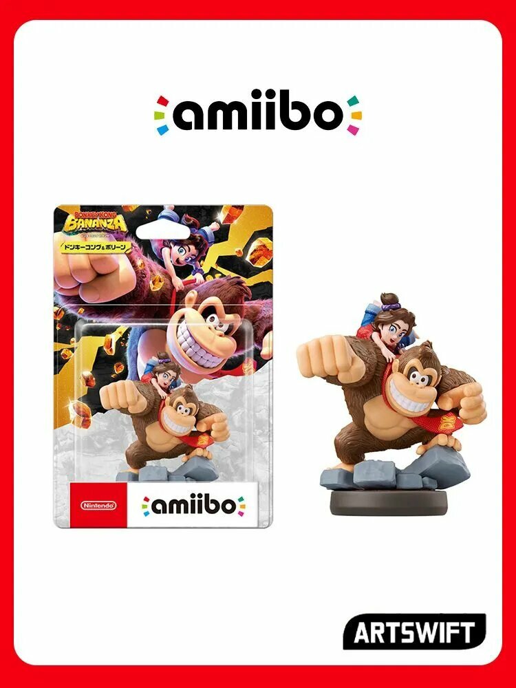 Nintendo amiibo Фигурка DK Bananza Donkey Kong&Pauline Asian Version ARTSWIFT