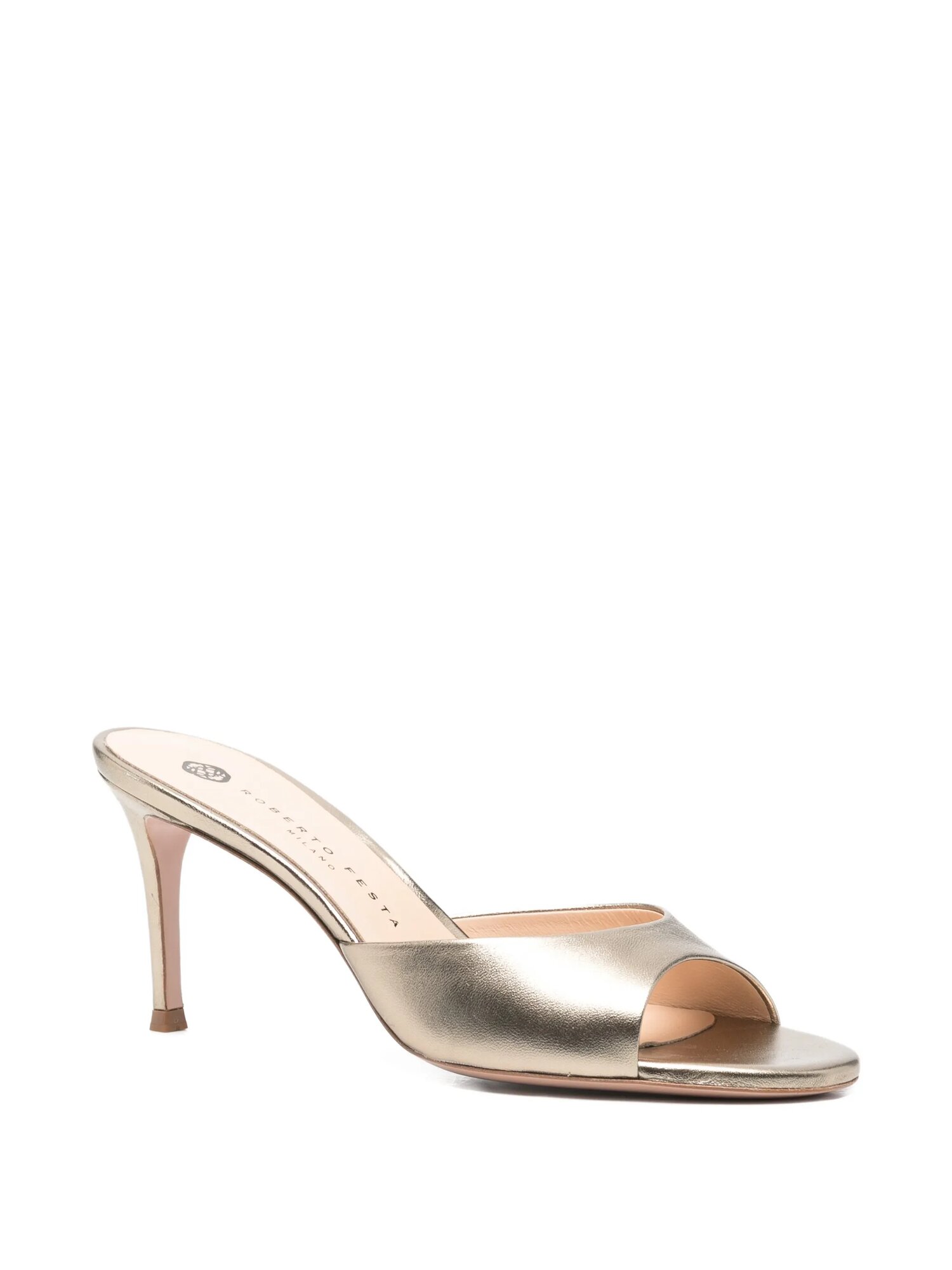 Туфли Roberto Festa Calf leather heeled pumps, размер 40, gold — фото 1
