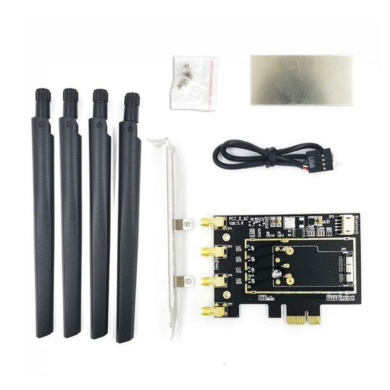 PCIe Wi-Fi/Bluetooth-адаптер BCM94360CSAX, 4 модели антенн