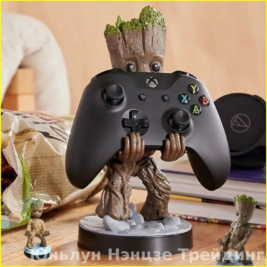 Эксклюзивная подставка для геймпада PS4 PS5 и смартфона, фигурка Грут, настольный аксессуар