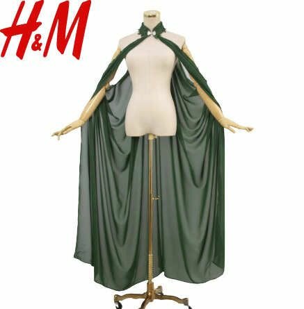 Мантия ведьмы, волшебницы зелёная