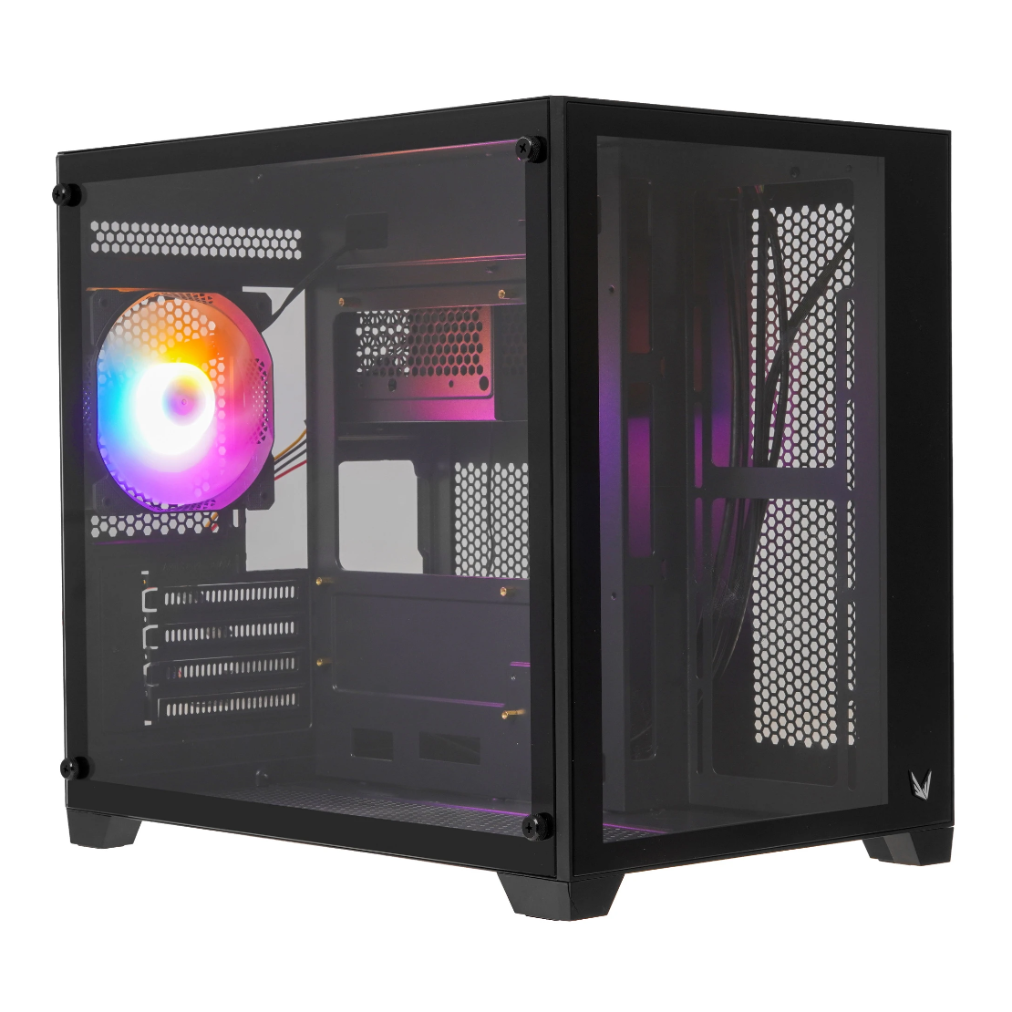 Корпус для компьютера Formula Crystal Z5, Mini-Tower, mATX / Mini-ITX, без БП, черный