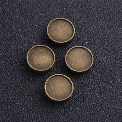 Кожаные бусины-слайдеры YMLIAO, 6 шт, 12-25 мм Antique Bronze 14mm