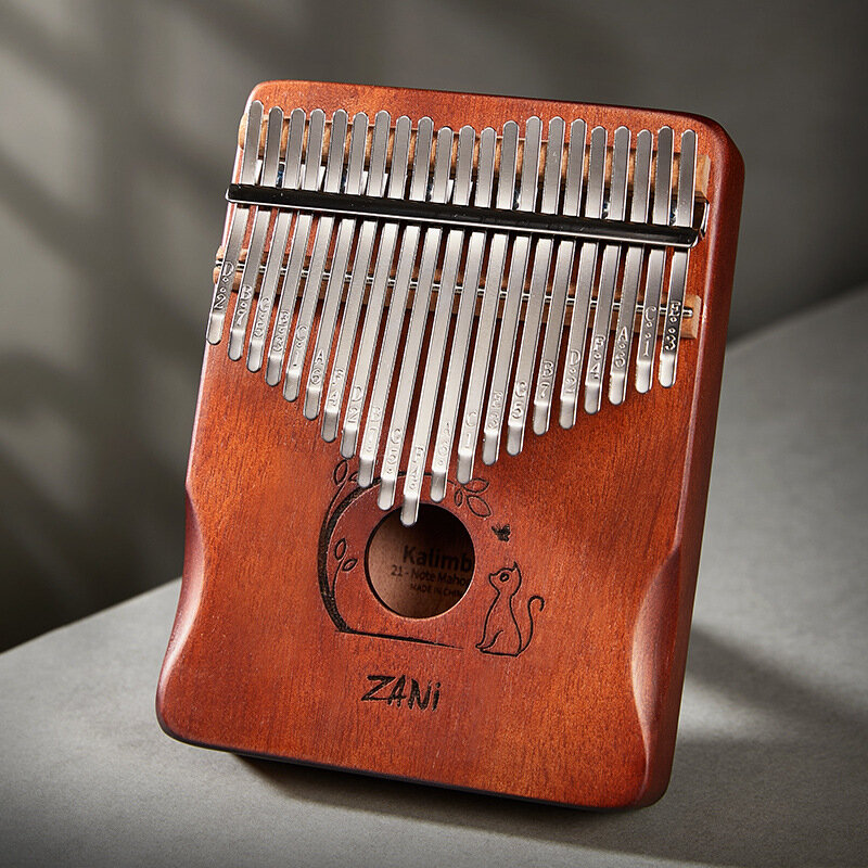 Калимба Zani, пианино для большого пальца, 21 нота, калимба, 17 нот, инструмент из махагона