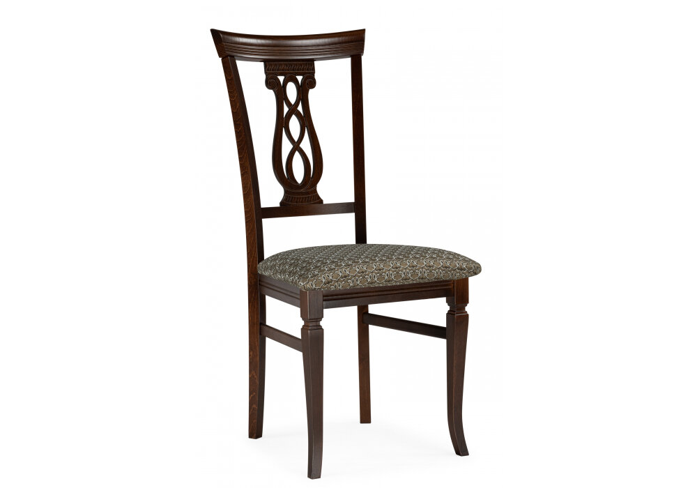 Стул деревянный Флавиан woodville серый, ткань и дерево, мягкое сиденье, без подлокотников