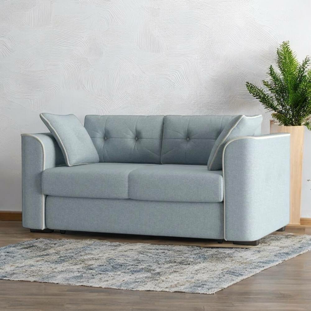 Диван Mini Narvik 190, Независимый пружинный блок, Ткань Рогожка, Ящик для белья, спальное место 140х195