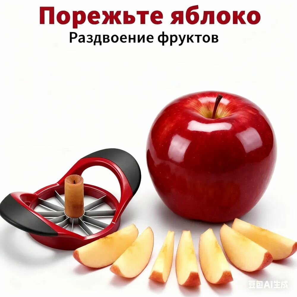 Яблокорезка, Нож для нарезки яблок нержавеющая сталь, удаление сердцевины