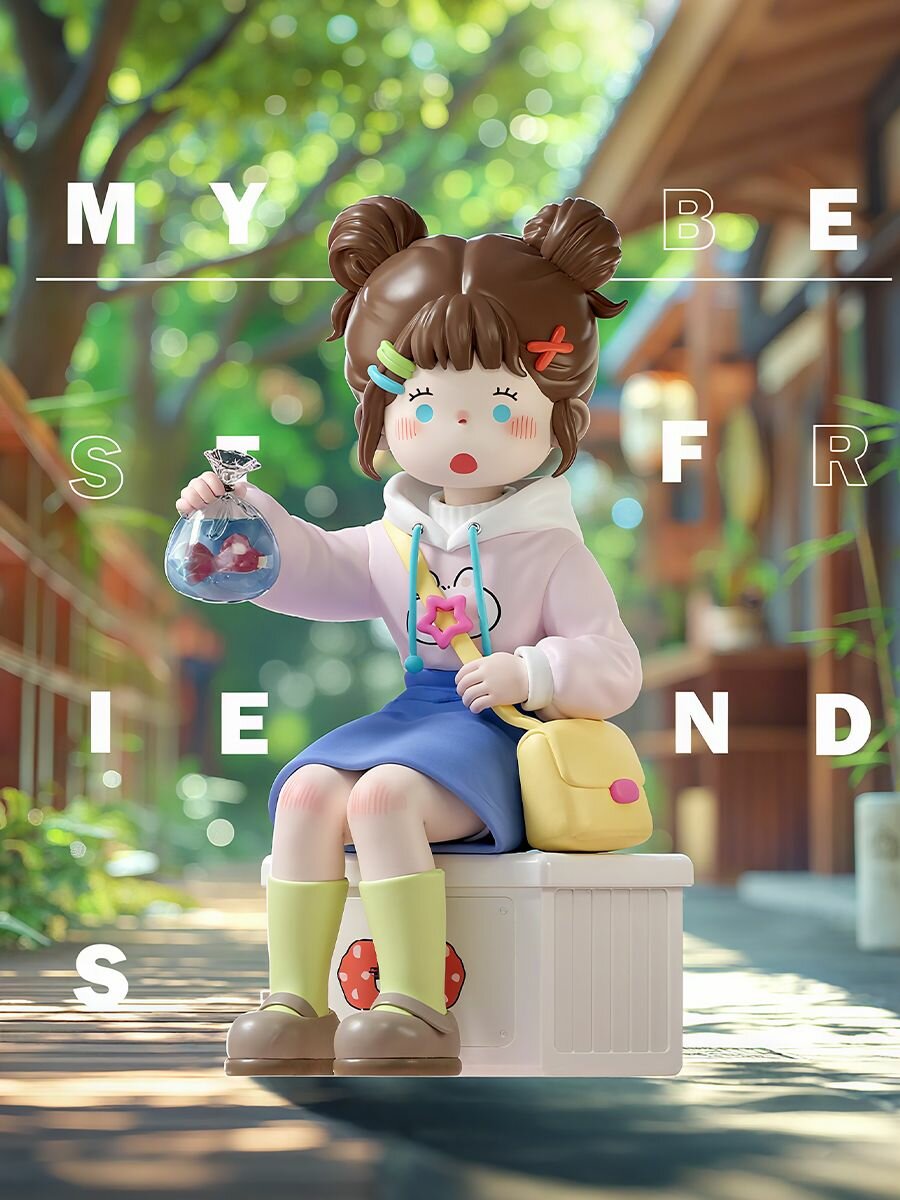 Шарнирная коллекционная фигурка HMTYQNB: Фигурка-сюрприз Milay Cлепая Kоробка/SUKI My Friends Series