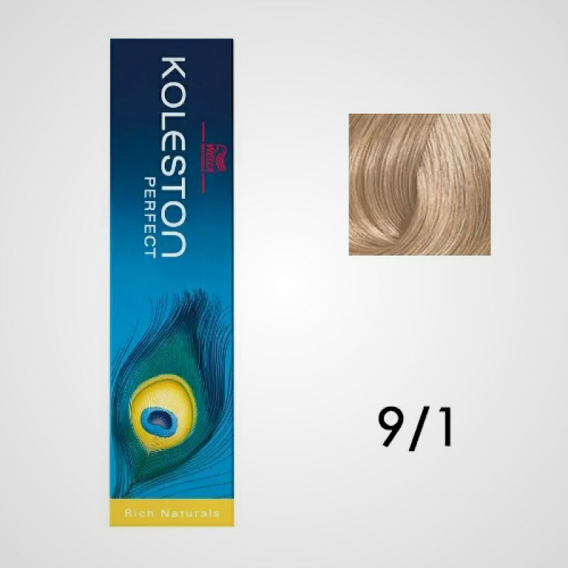 9/1 Стойкая крем краска Koleston 60мл WELLA Koleston perfect 9/1 Краска 60мл