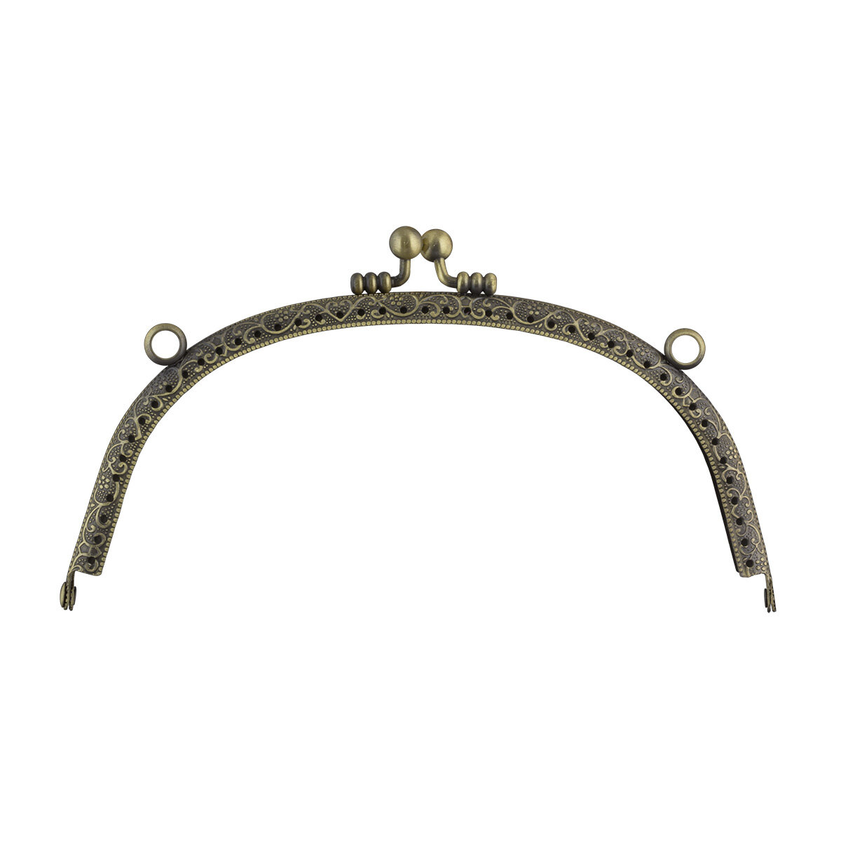 Фермуар для сумки 16.5 x 7.5 см 1 шт. №02 под состаренную бронзу "Gamma" FER-10