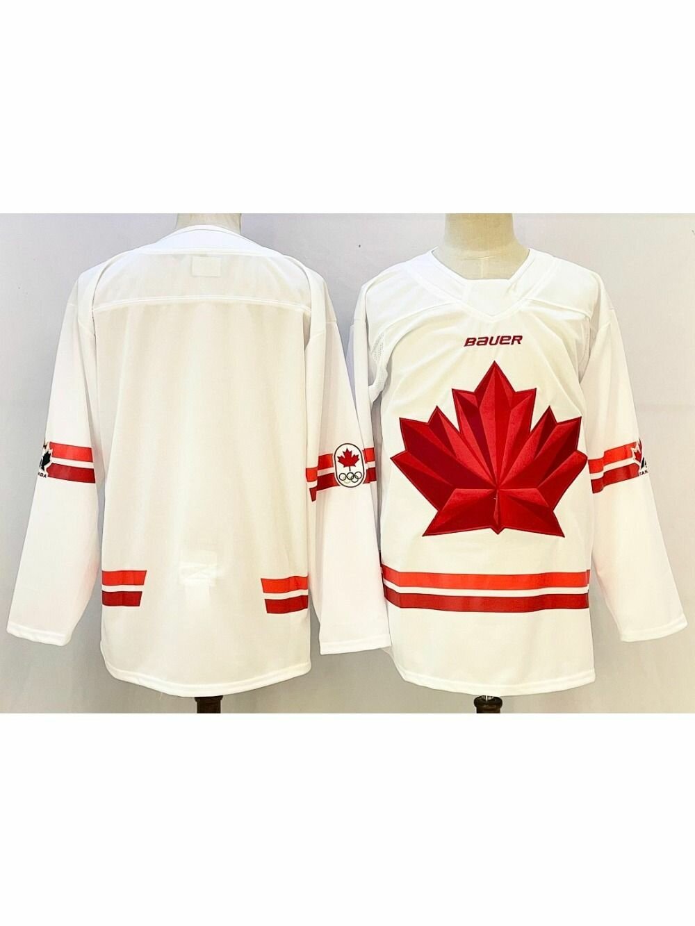 Форма хоккейная blank White Hockey Canada 2026 Jersey без номера белая игровая
