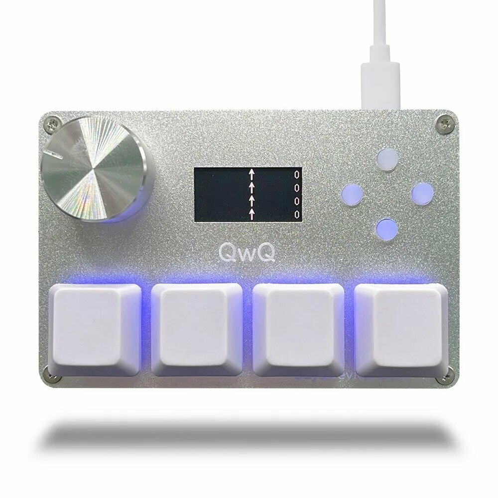Sayodevice Клавиатура проводная , (Outemu Magnetic Pink), Русская раскладка, серебристый