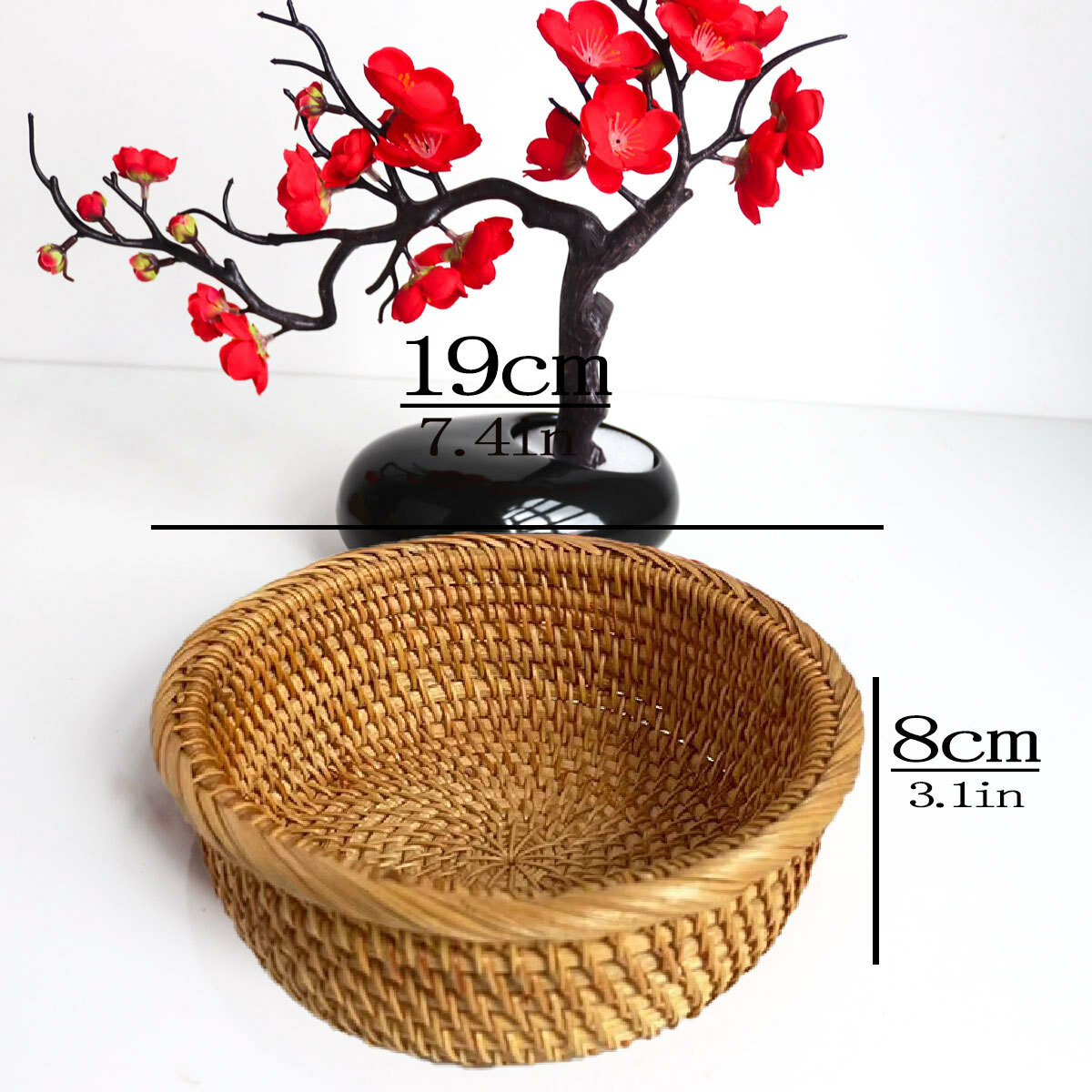 Вьетнамская плетеная корзина для фруктов, яиц, бамбуковая корзина для хранения, корзина для закусок, плетеная корзина для фруктов, для использования в гостиной дома