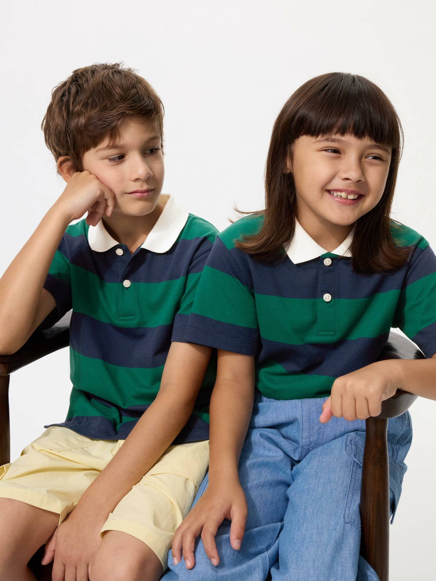 Рубашка Uniqlo Polo Dry, размер 120 — фото 1