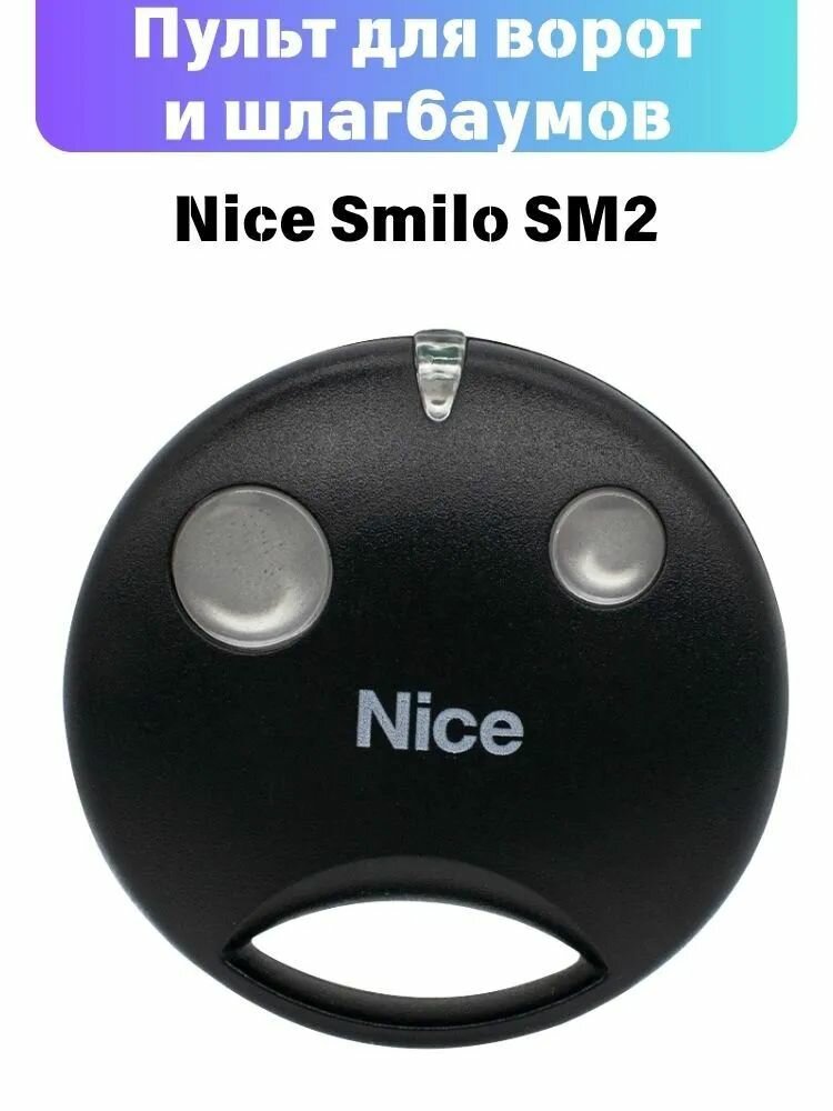 Пульт для автоматики ворот и шлагбаумов Nice Smilo SM2/ брелок Найс / Умный дом