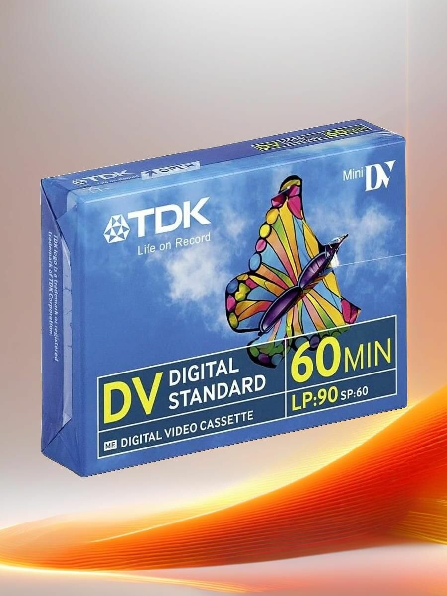 Видеокассета MiniDV TDK DV60, (SP-60 мин, LP-90 мин)