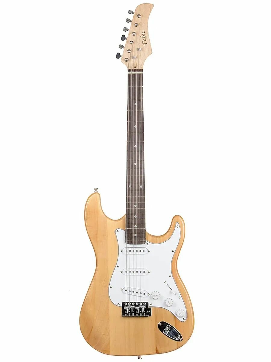 Электрогитара для начинающих FABIO ST100 N (S/S/S) натуральный