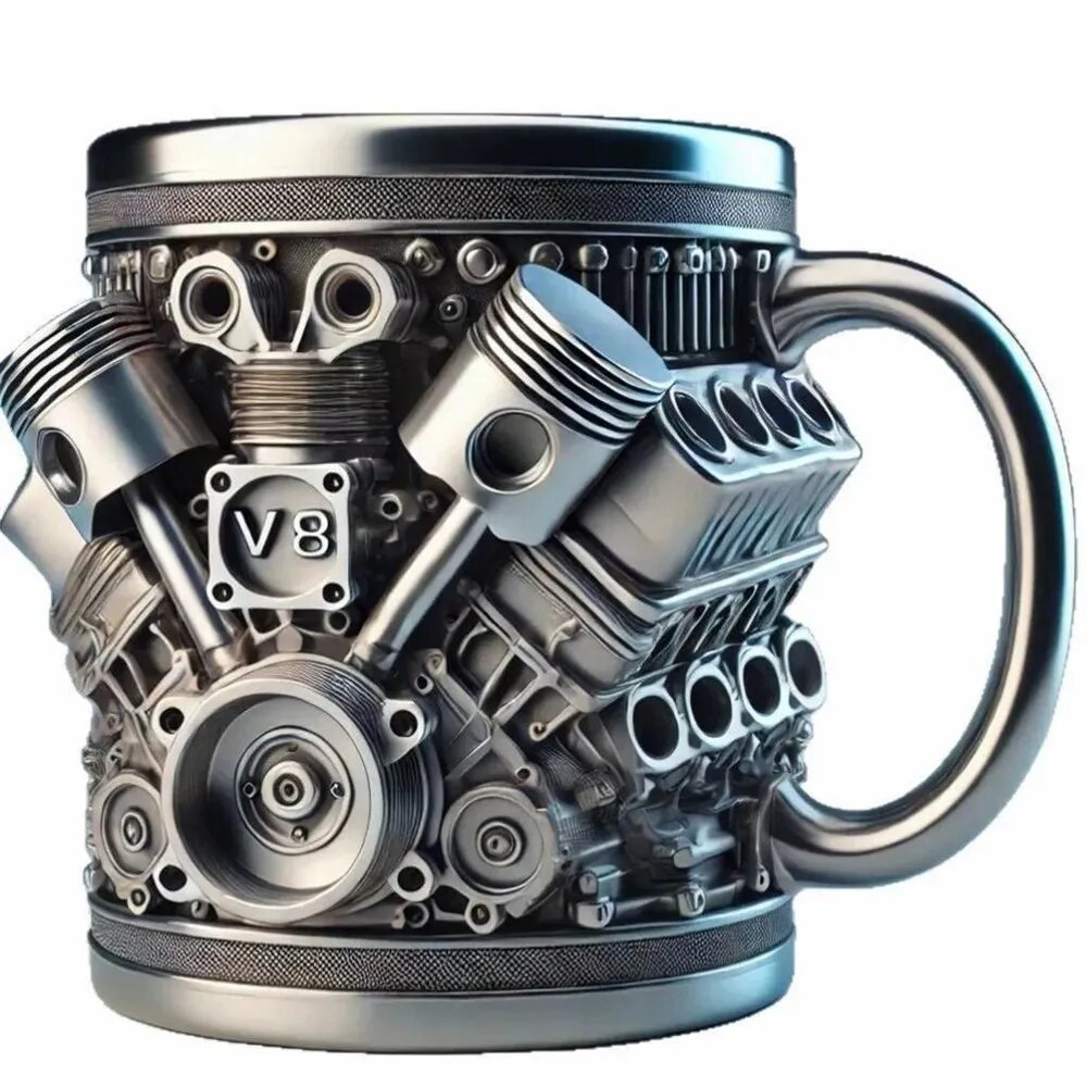 Чашка "Двигатель V8", 400 мл, 1 шт — фото 1