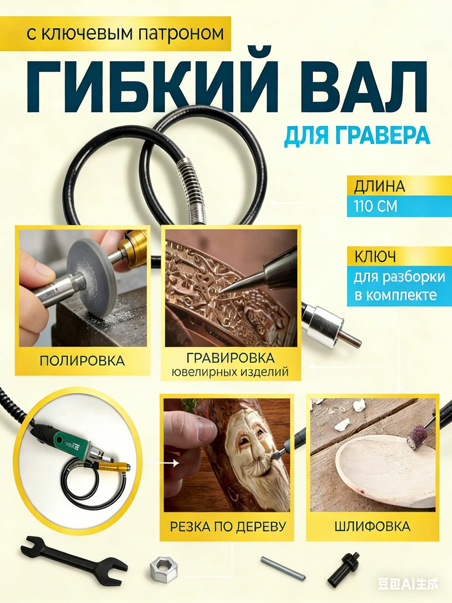 Гибкий вал для гравера/вибратора — фото 1