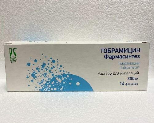 Тобрамицин Фармасинтез 300 мг 4 мл (75 мг/мл) 14 шт. раствор для ингаляций