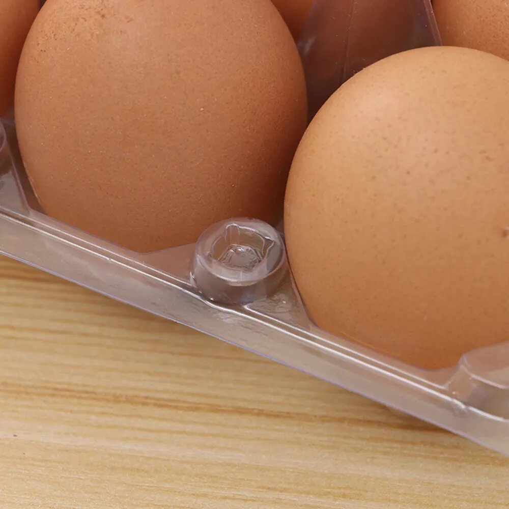 Прозрачный пластиковый лоток для яиц на 20 ячеек, набор из 10 шт для хранения яиц