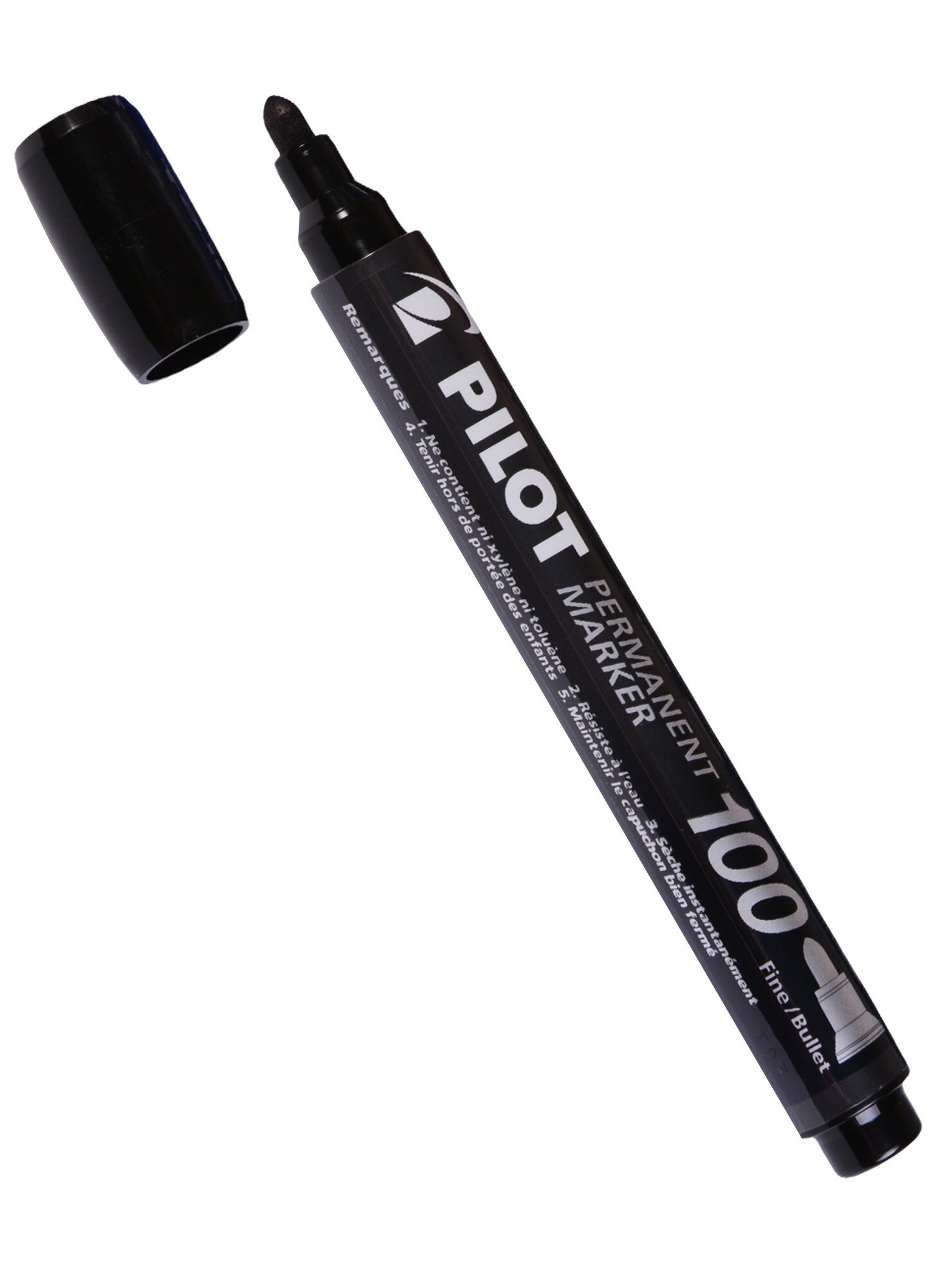 Маркер перманентный Pilot, SCA-100 (B), черный 1 мм