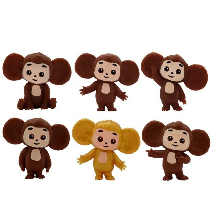 Фигурка-тянучка Чебурашка, 6 видов в ассортименте, Funky Toys, (2х16х11), (CHE240)