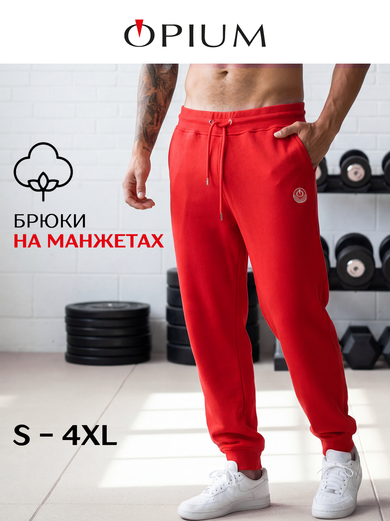 Брюки спортивные джоггеры мужские